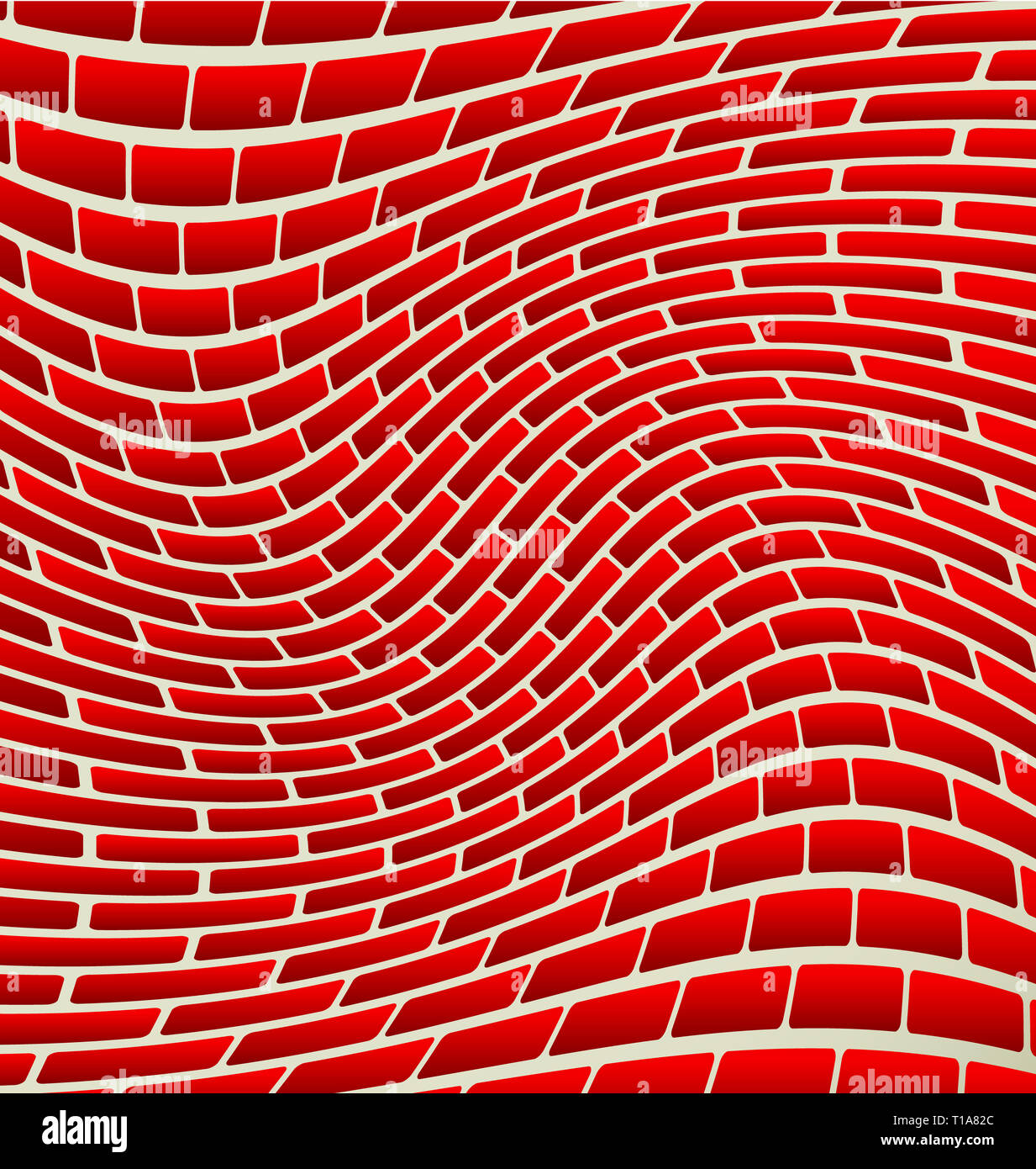 Abstract Brick Wall Texture with Rotating, Swirling Distortion Effect ...