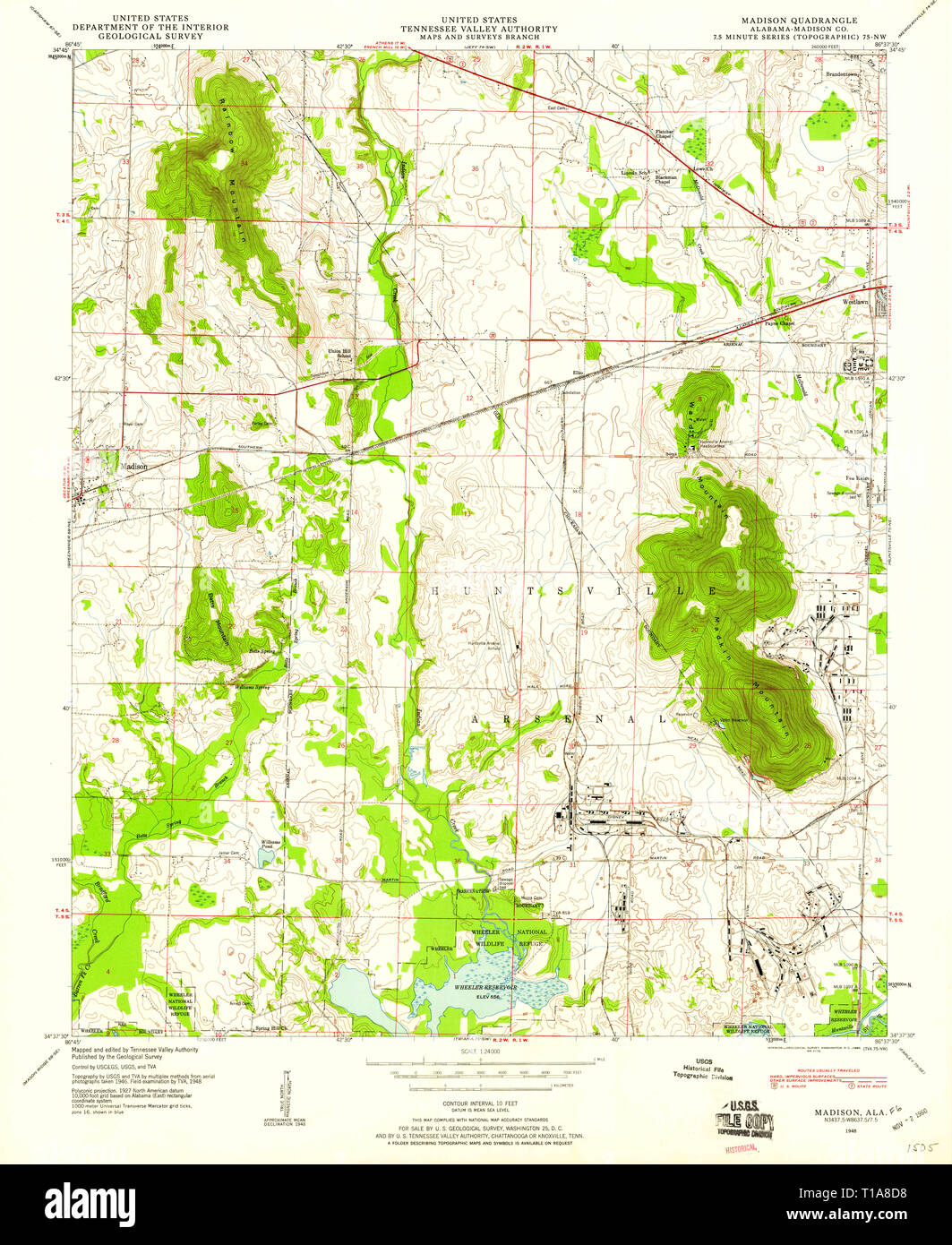 Madison alabama map hi-res stock photography and images - Alamy
