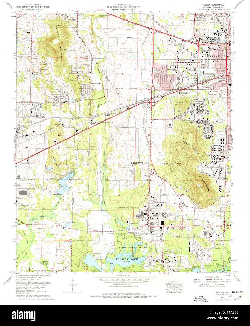 1975 united states map hi-res stock photography and images - Alamy