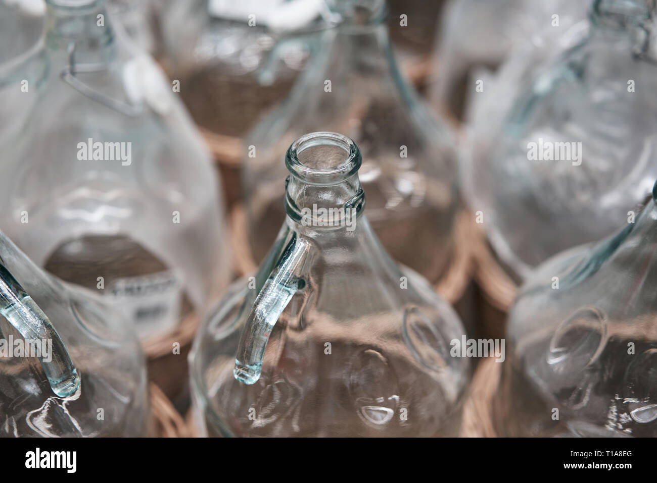 glass containers in the store Stock Photo - Alamy
