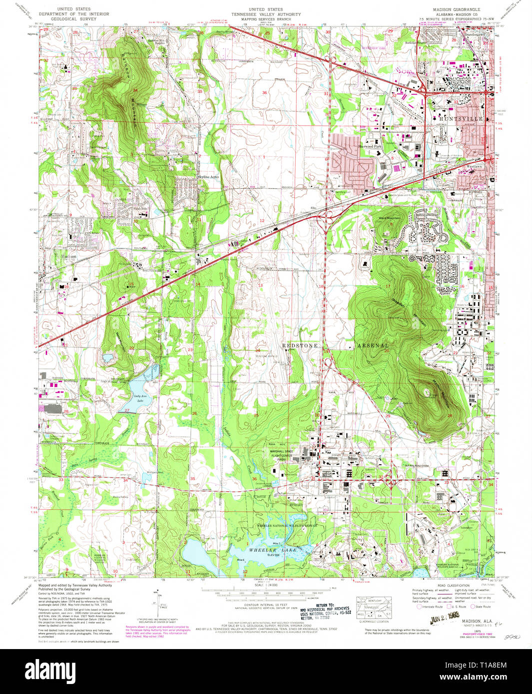 1975 united states map hi-res stock photography and images - Alamy