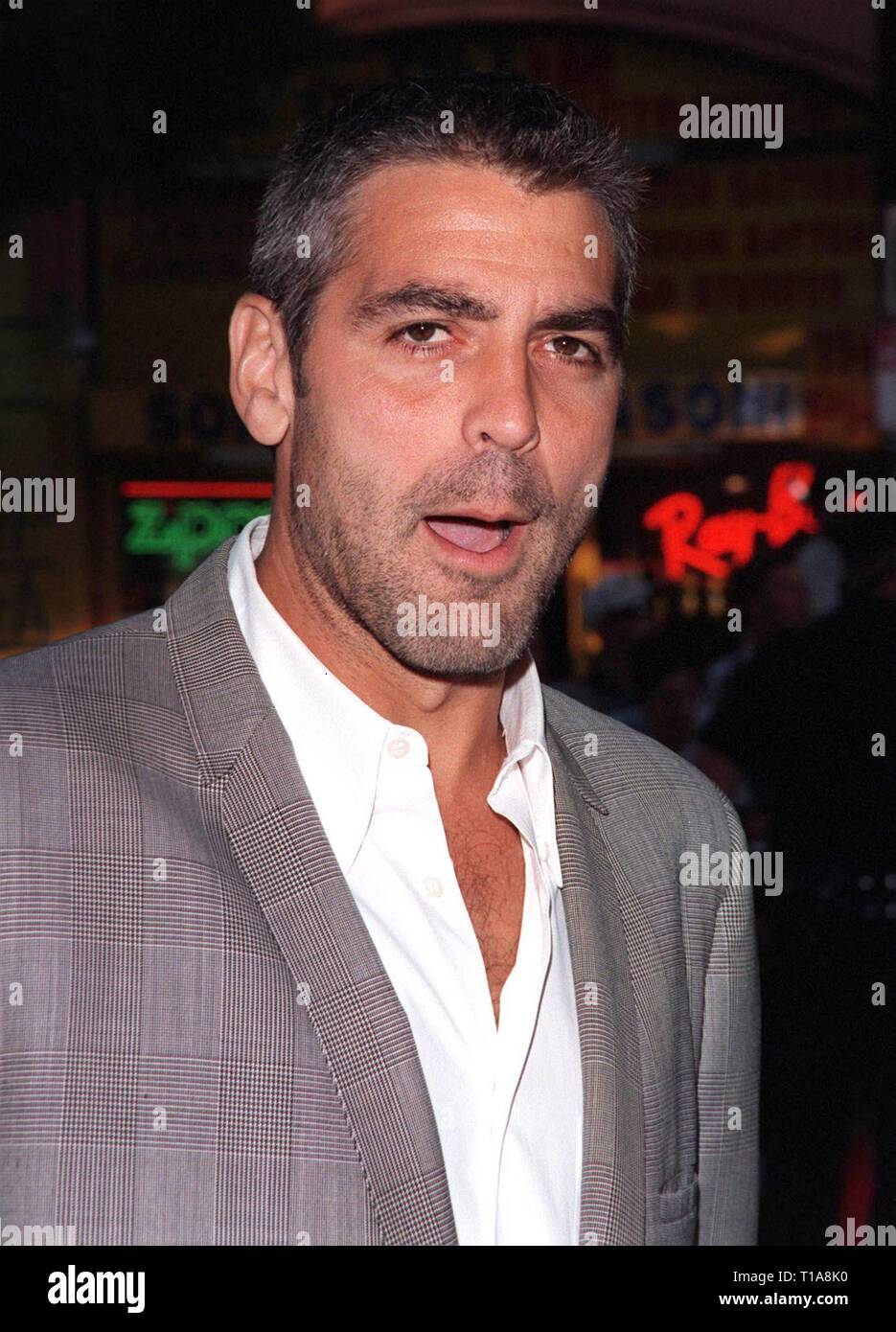 LOS ANGELES, CA - July 7, 1998: "ER" star GEORGE CLOONEY at the world ...