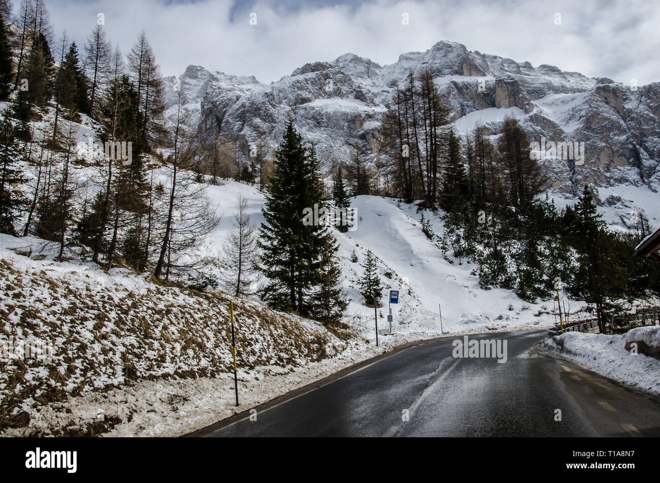 The Sella Pass is a high mountain pass between the provinces of ...