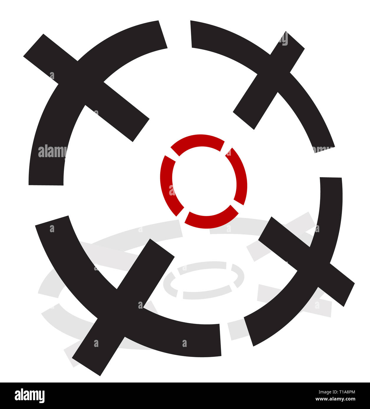 Crosshairs target Cut Out Stock Images & Pictures - Alamy