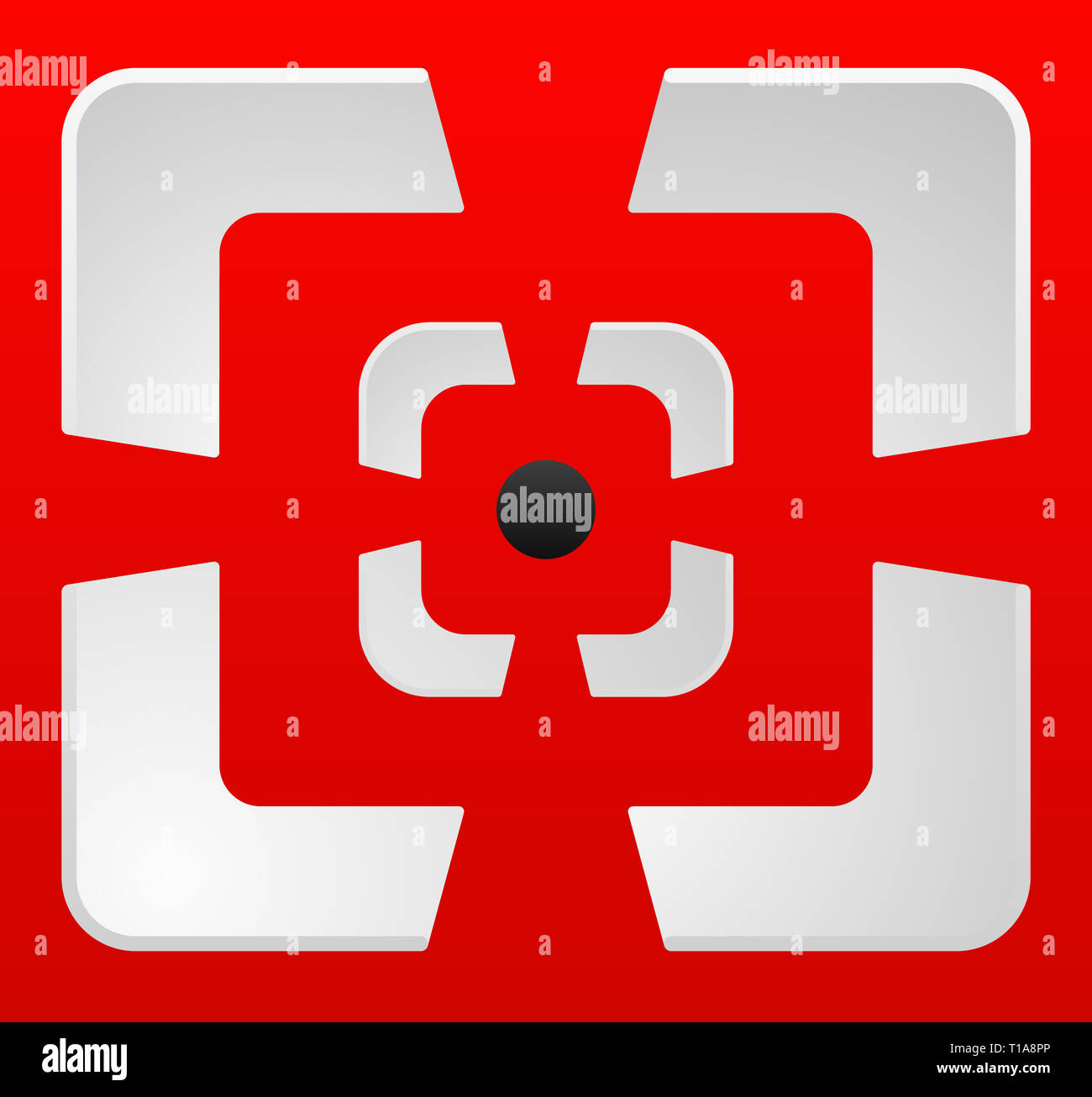 Abstract cross hair, target mark (reticle) vector icon Stock Photo - Alamy