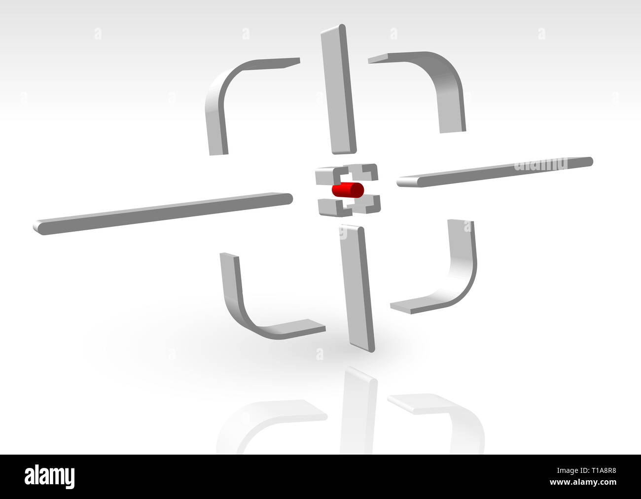 Crosshair reticle sniper hi-res stock photography and images - Alamy
