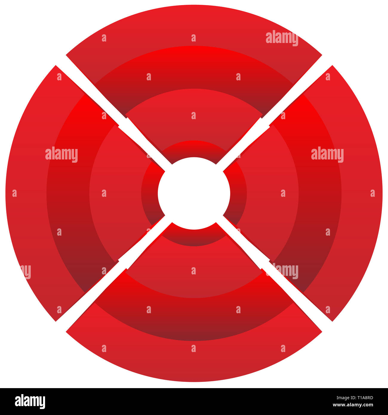 Colored crosshair, reticle, target mark shape on white Stock Photo - Alamy