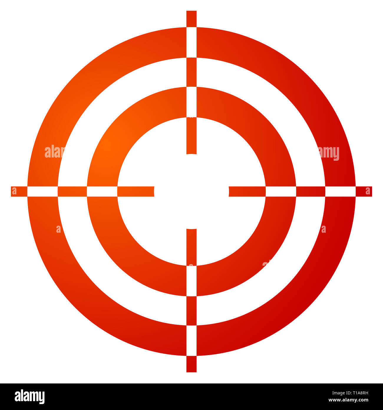 Colored crosshair, reticle, target mark shape on white Stock Photo - Alamy