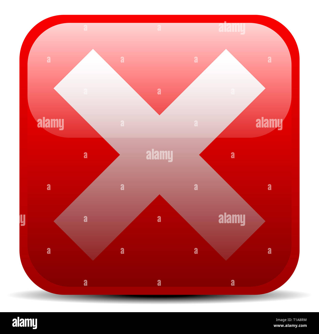 Red cross graphics. Remove, delete button, icon. editable vector Stock ...