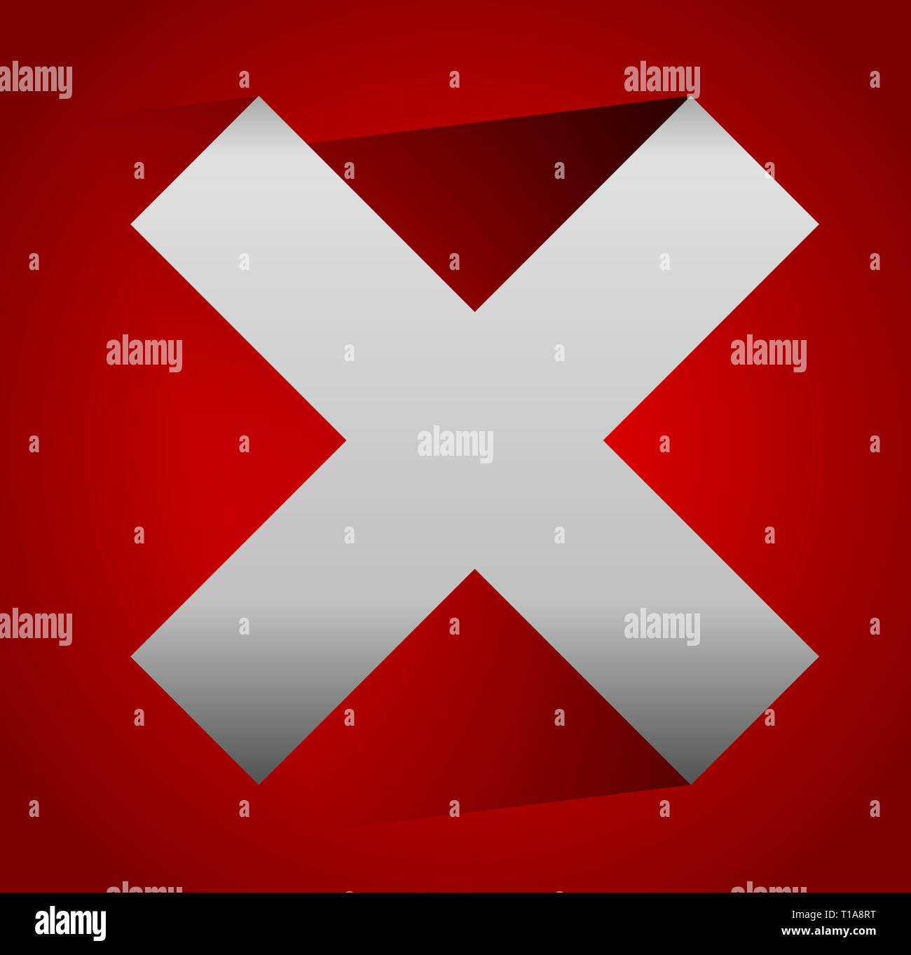 Red cross graphics. Remove, delete button, icon. editable vector Stock ...
