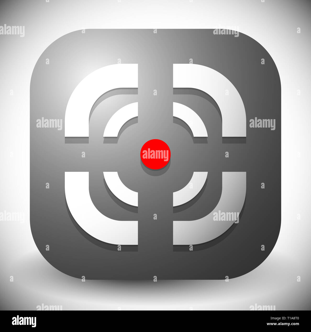Crosshair, reticle icon for accuracy, alignment, targeting concepts ...