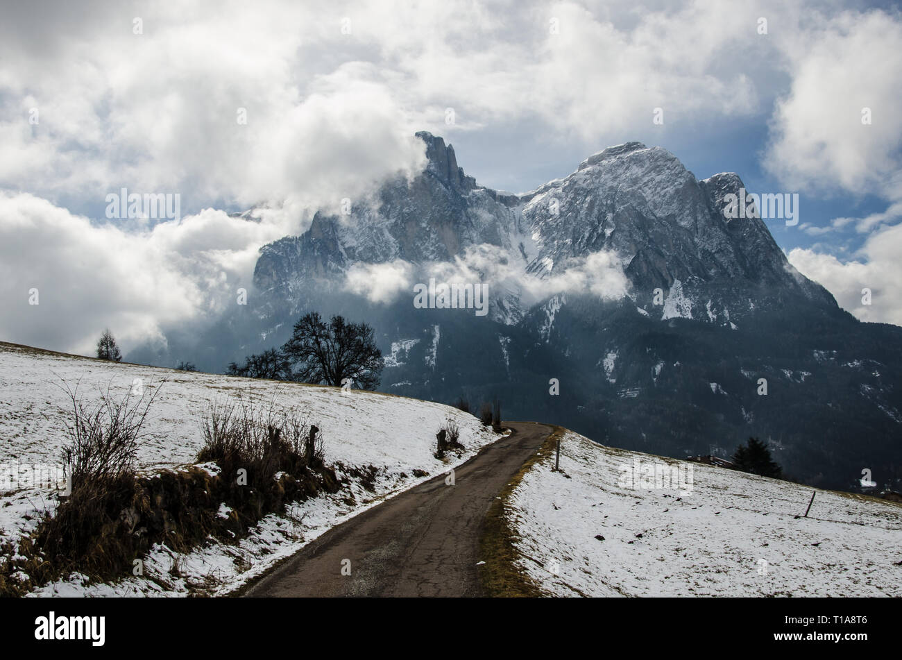 Schlern and santner peak hi-res stock photography and images - Alamy