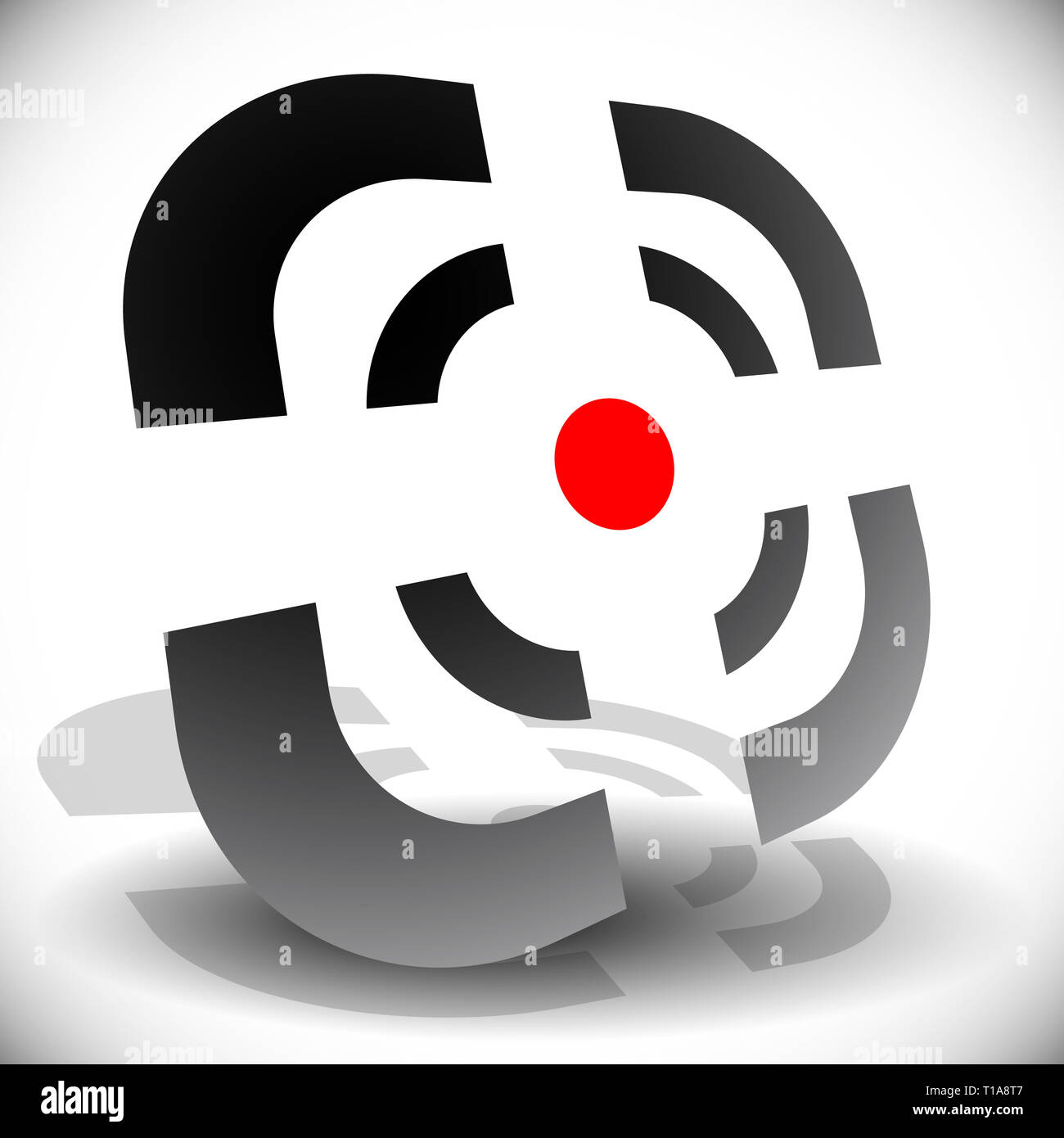 Crosshair, reticle icon for accuracy, alignment, targeting concepts ...