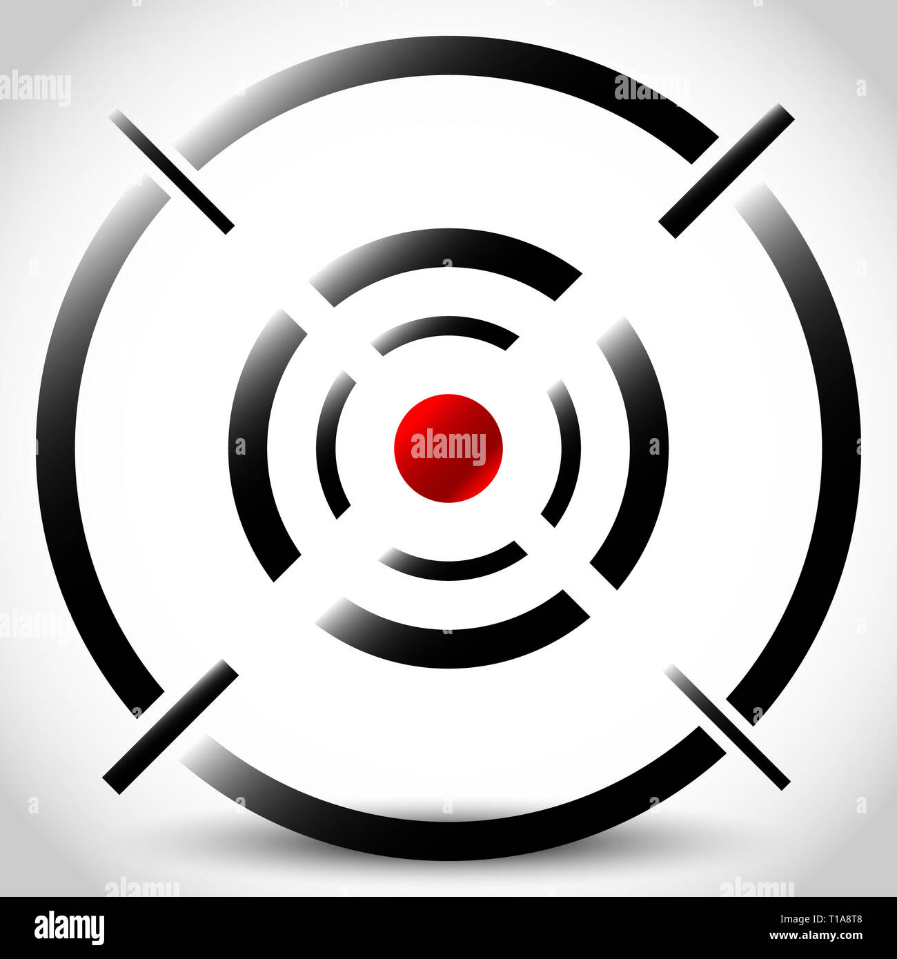 Cross hair, reticle, target mark editable vector Stock Photo - Alamy