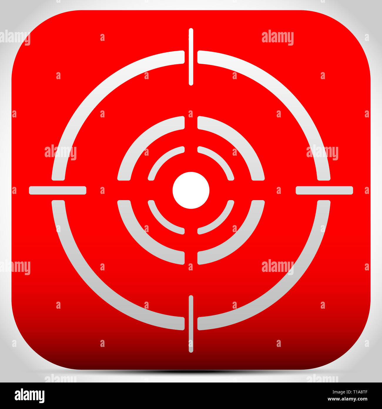 Cross hair, reticle, target mark editable vector Stock Photo - Alamy