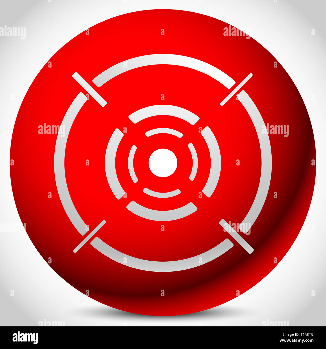 Cross hair, reticle, target mark editable vector Stock Photo - Alamy