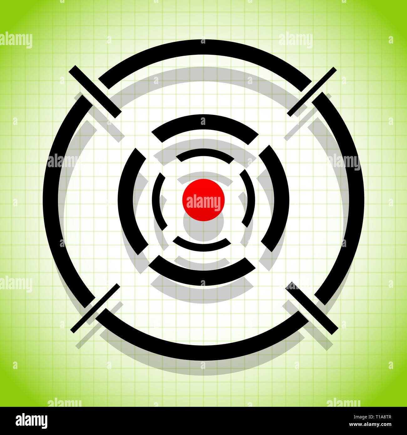Cross hair, reticle, target mark editable vector Stock Photo - Alamy