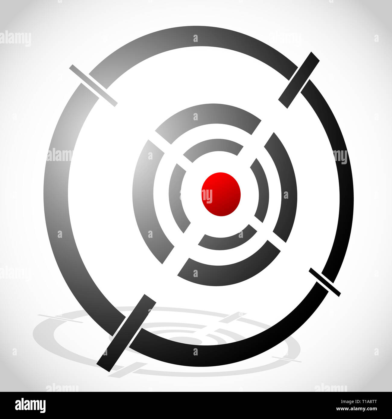 Cross hair, reticle, target mark editable vector Stock Photo - Alamy