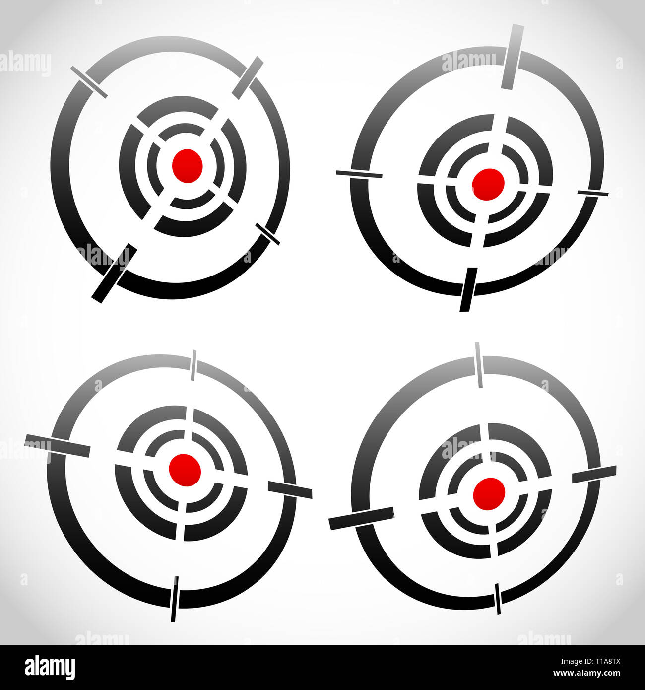 Cross hair, reticle, target mark editable vector Stock Photo - Alamy