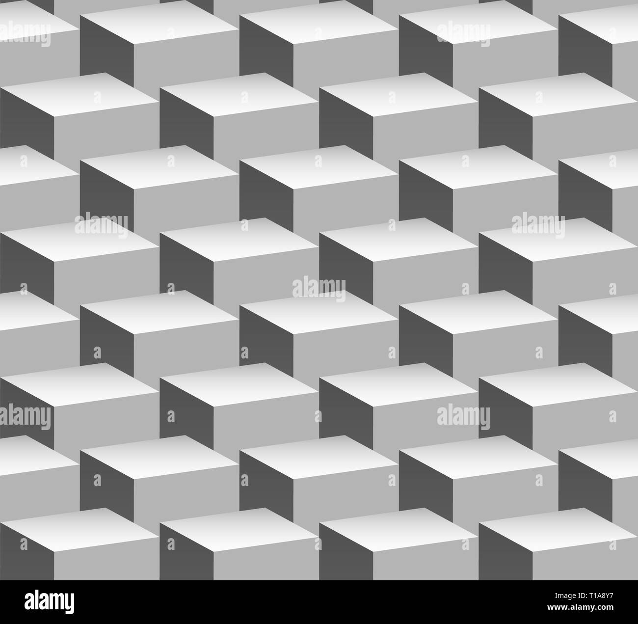 Seamlessly Repeatable Pattern with Overlapping Cubes Stock Photo - Alamy