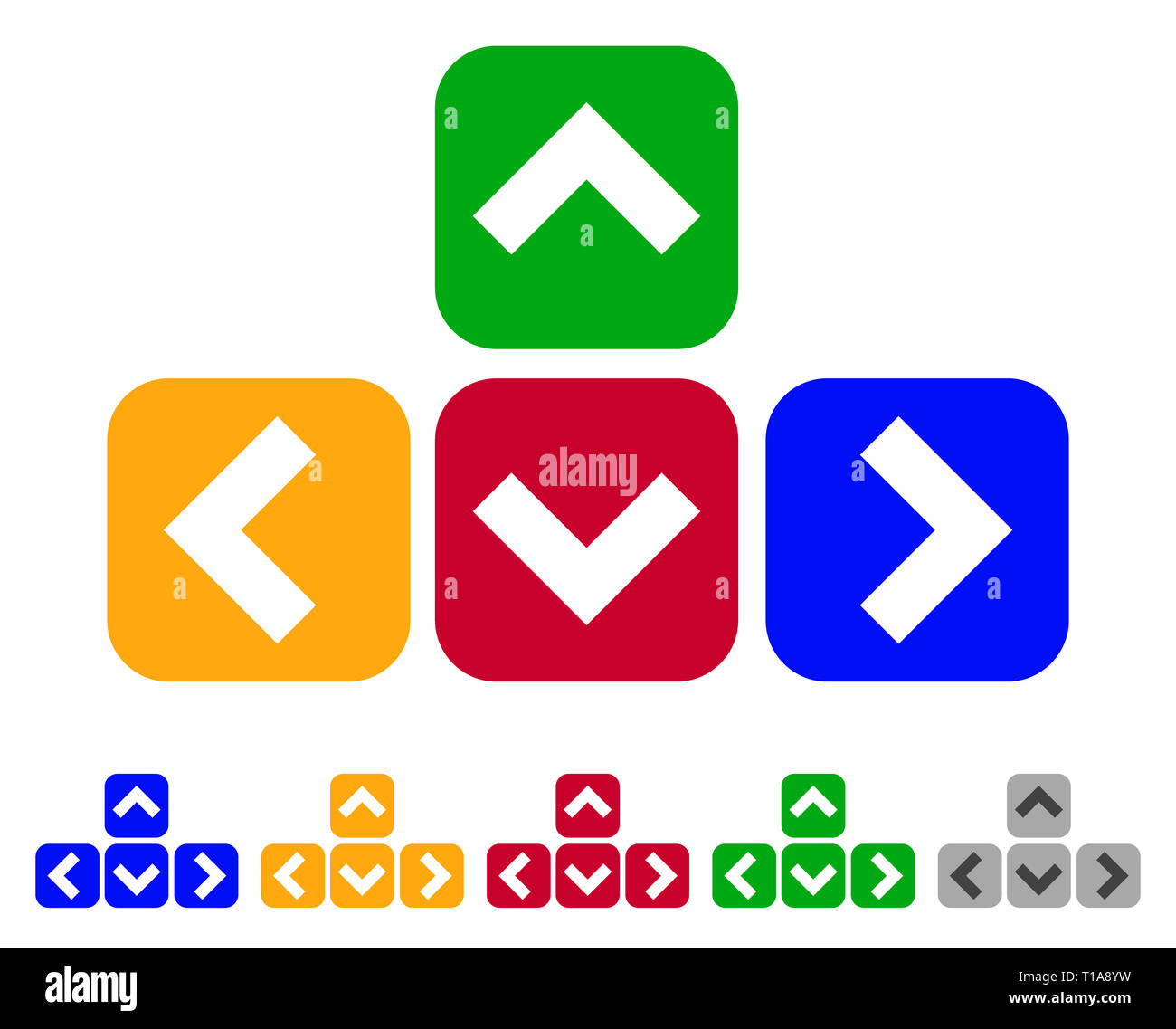 Flat cursor symbols Stock Photo - Alamy