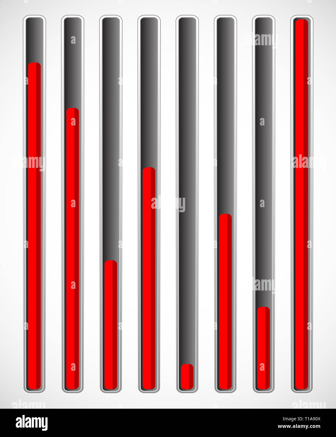 Vertical level indicators Stock Photo - Alamy