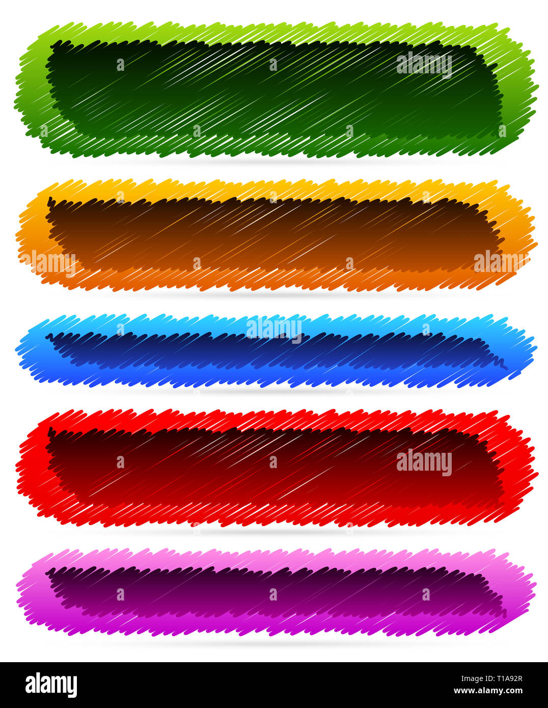 Horizontal background doodle colored Cut Out Stock Images & Pictures ...