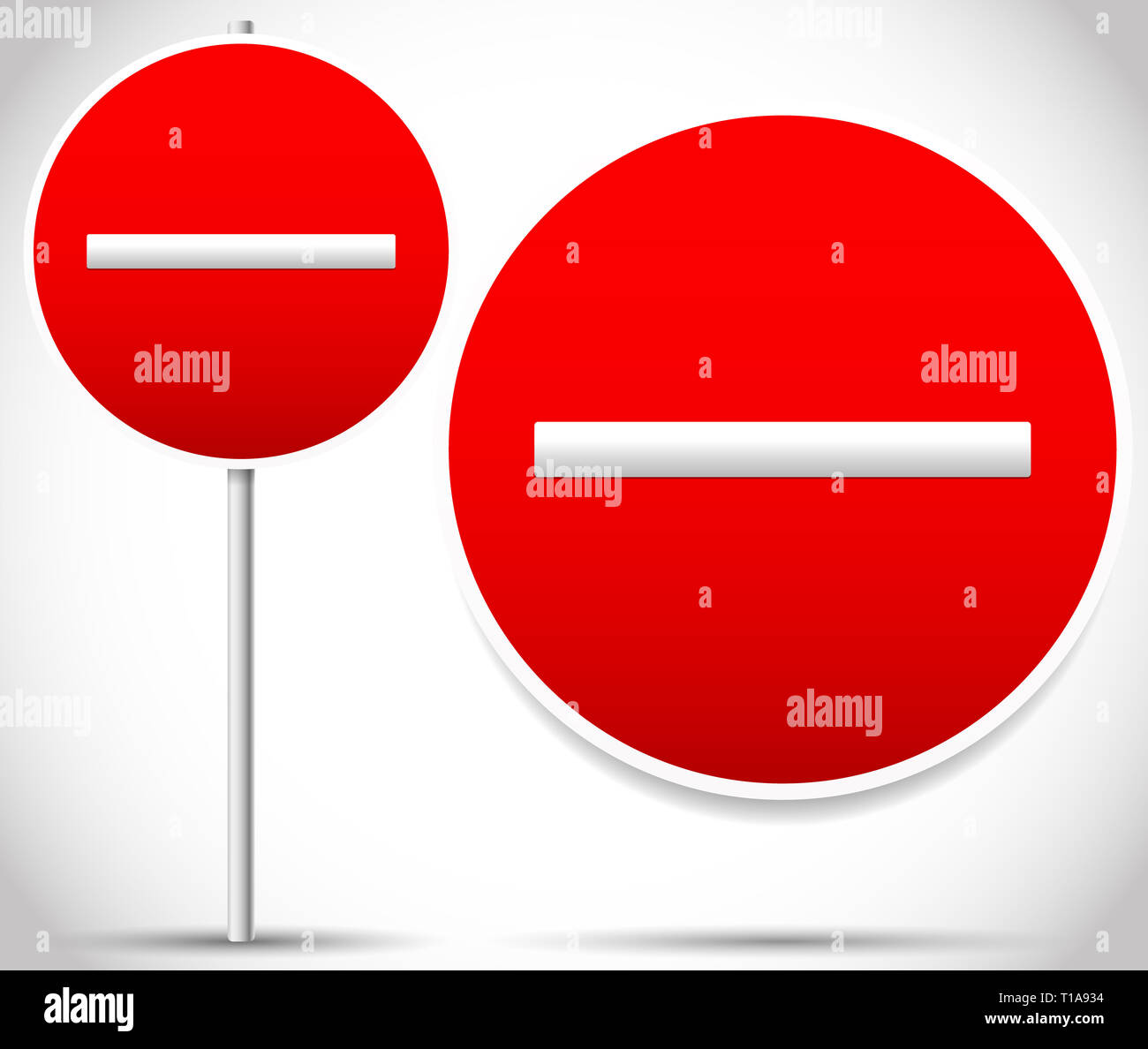 Eps 10 vector illustration of Vector Prohibition, Restrictive Signs ...