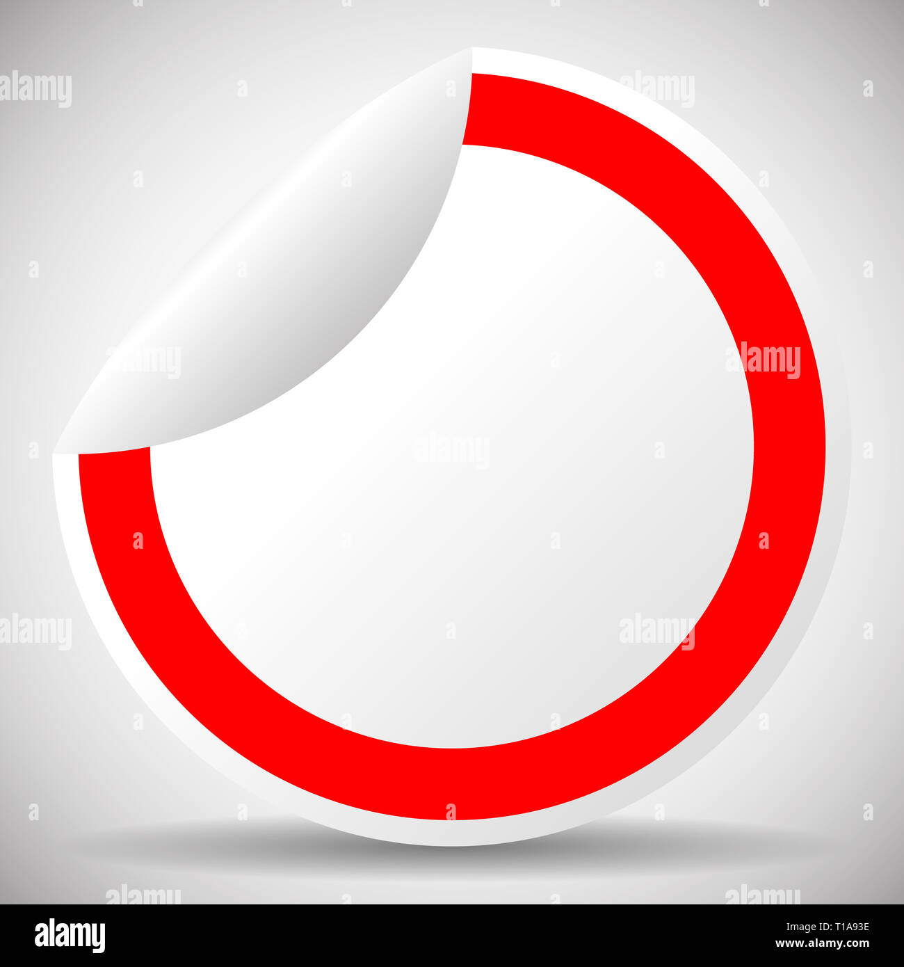 Eps 10 Vector Illustration of Prohibition Sign icon as a sticker ...