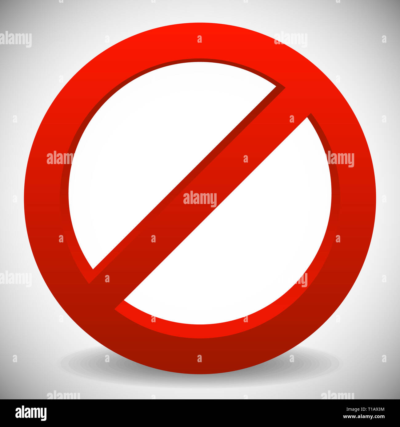 Deny, do not, prohibition sign. Restriction, no entry, no way vector ...