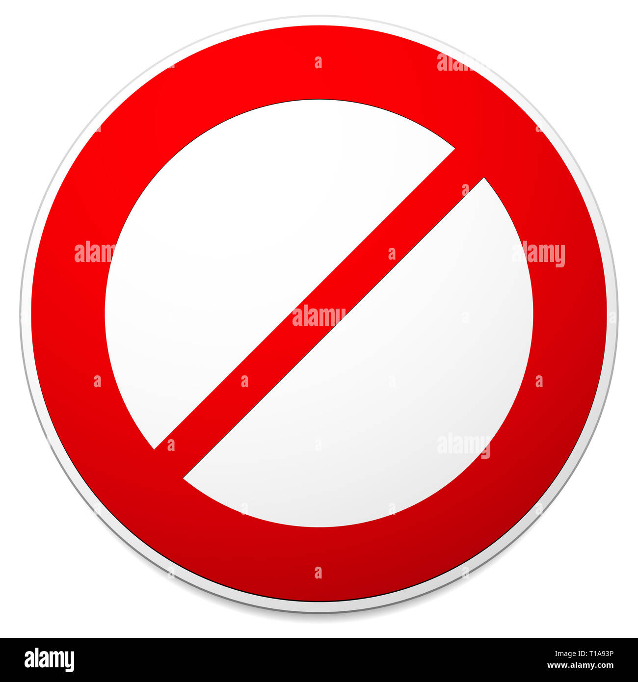Deny, do not, prohibition sign. Restriction, no entry, no way vector ...