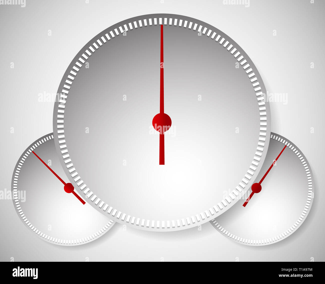 Eps 10 Vector Illustration of Dial, Generic Meters, Gauge Templates ...