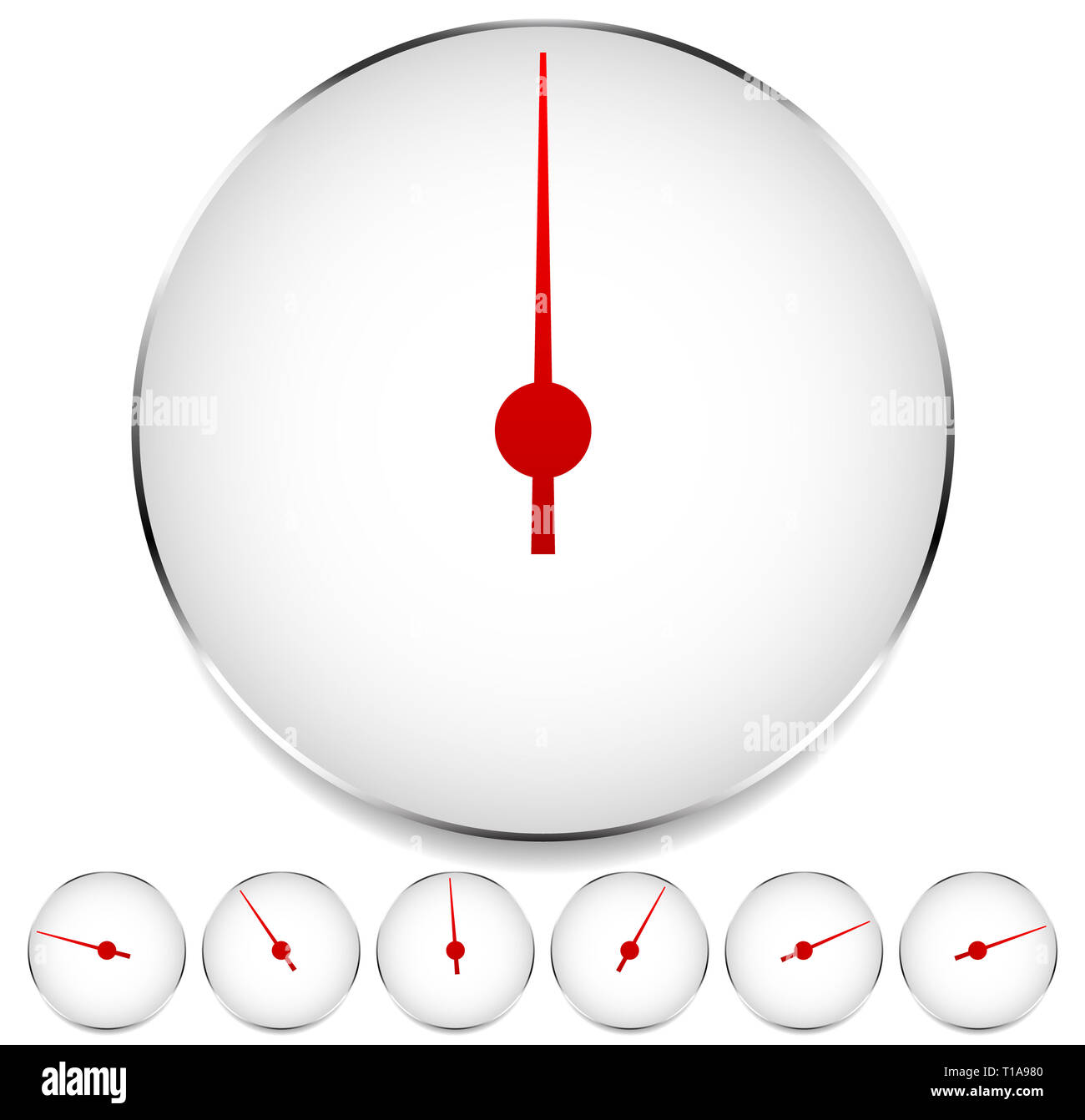 Circle dial, gauge template. Editable vector illustration Stock Photo ...