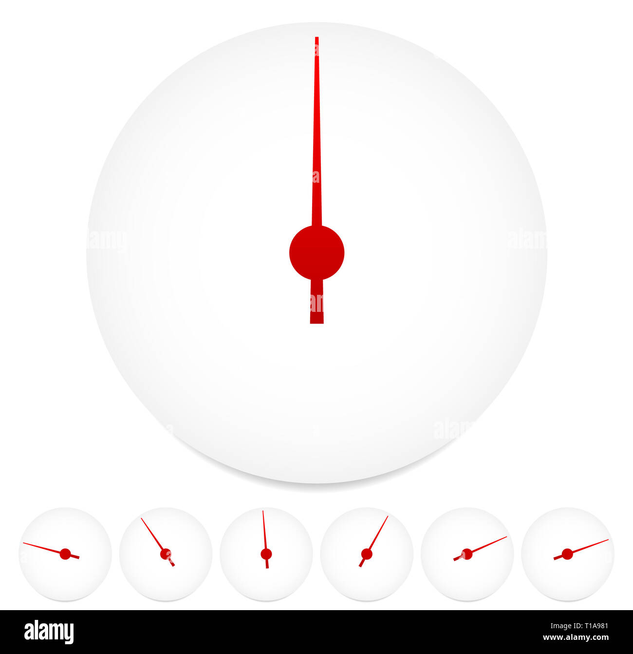 Circle dial, gauge template. Editable vector illustration Stock Photo ...
