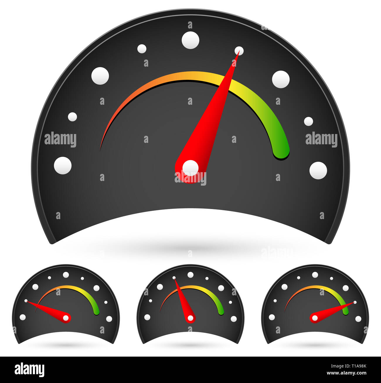 Semicircle level indicator hi-res stock photography and images - Alamy