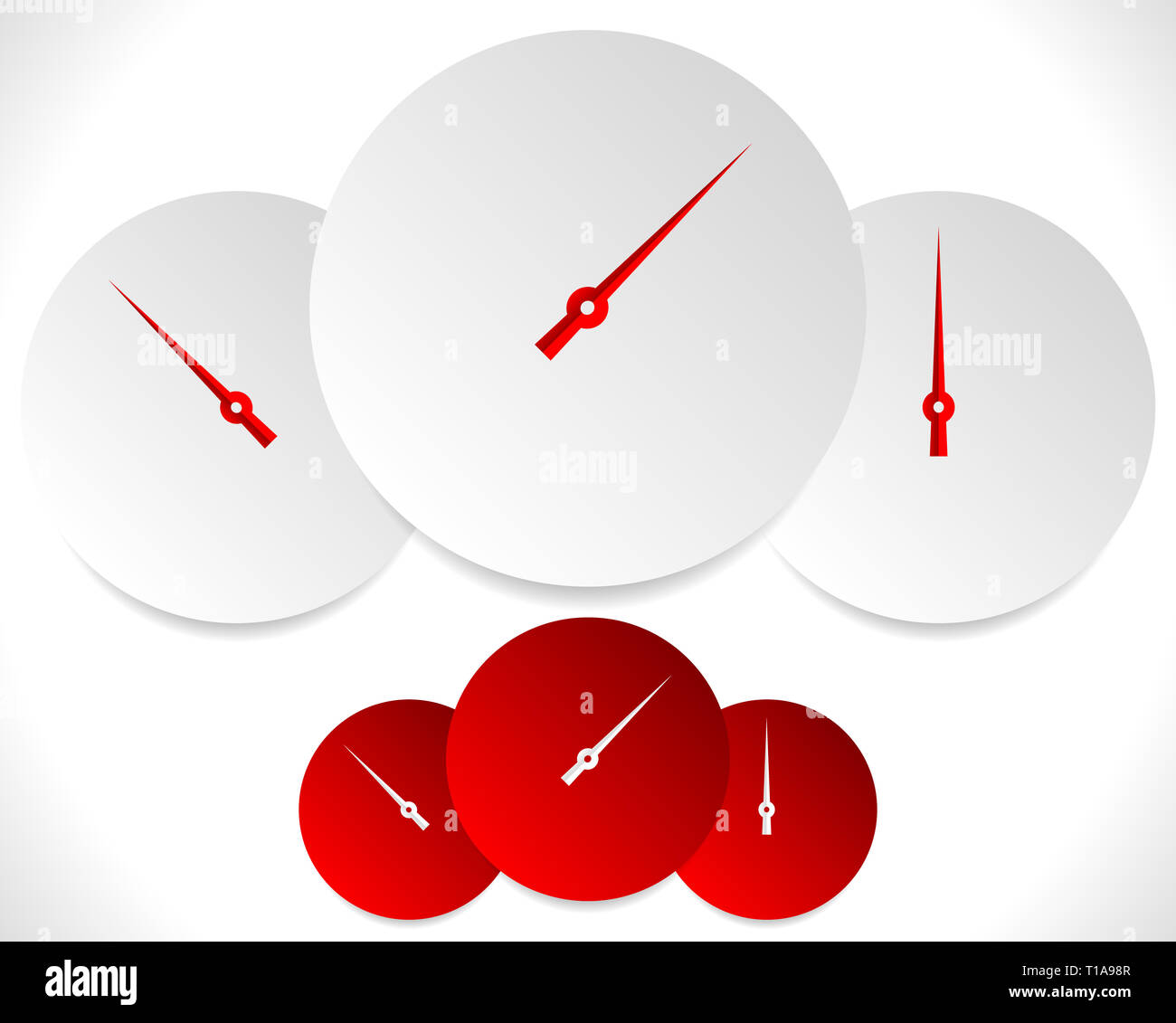Circle dial, gauge template. Editable vector illustration Stock Photo ...