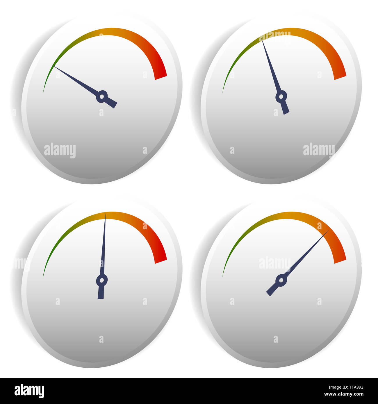 Circle dial, gauge template. Editable vector illustration Stock Photo ...