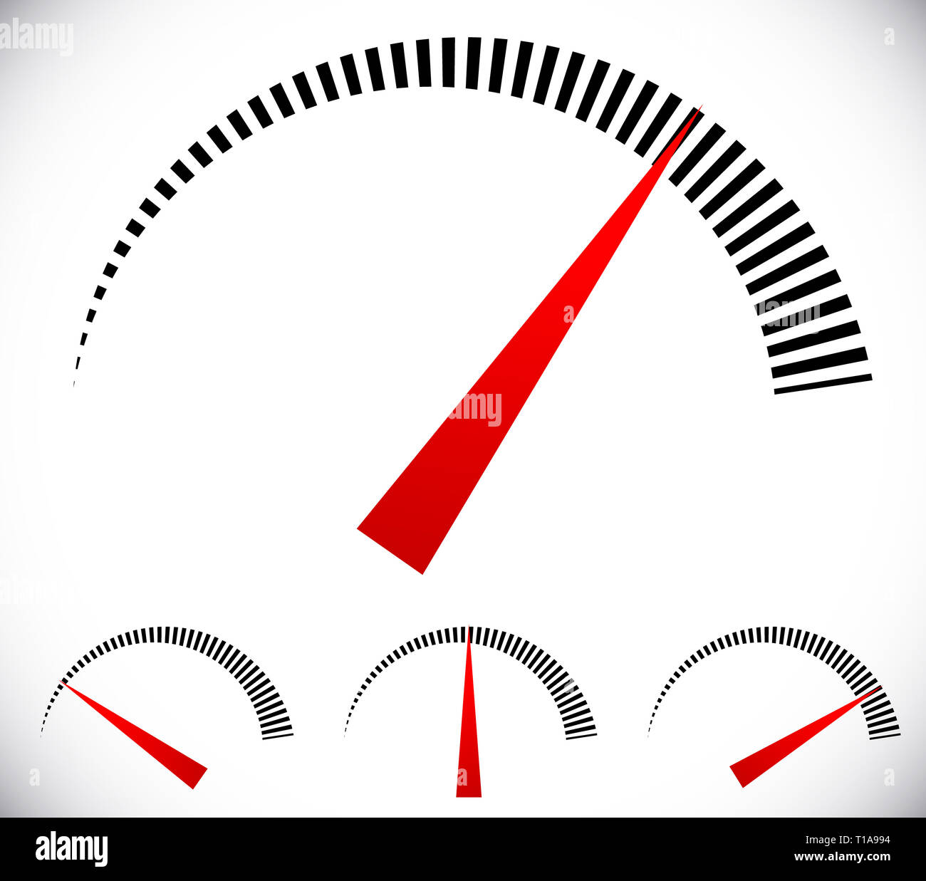 Pressure gauge, generic dial template. vector graphic Stock Photo - Alamy