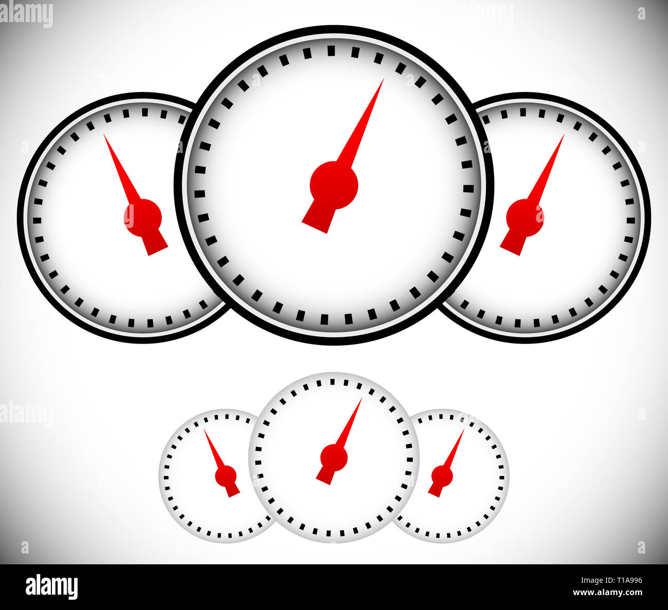 Pressure gauge, generic dial template. vector graphic Stock Photo - Alamy