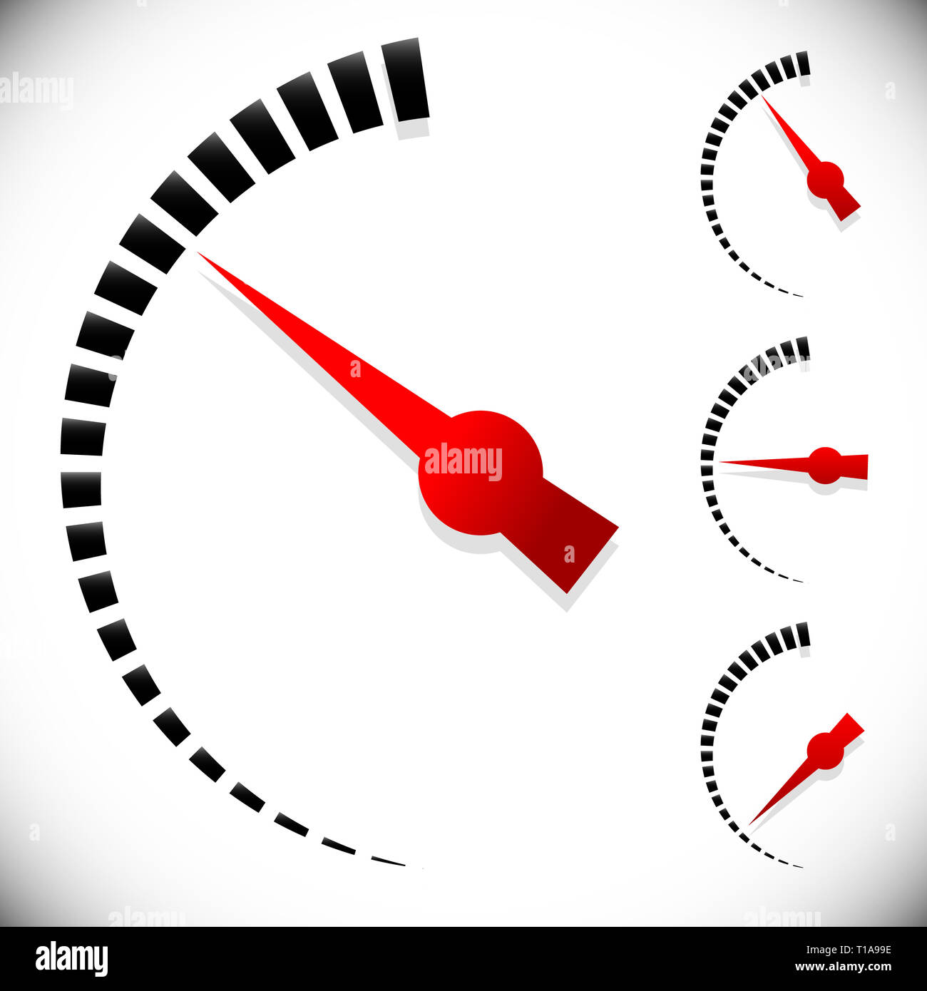 Pressure gauge, generic dial template. vector graphic Stock Photo - Alamy