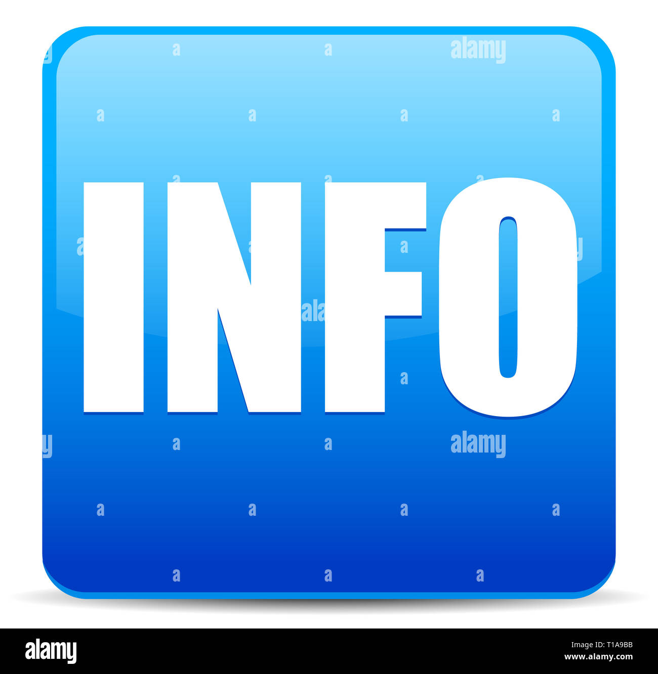 Icon with Word Info, Eps 10 Vector Illustration Stock Photo - Alamy