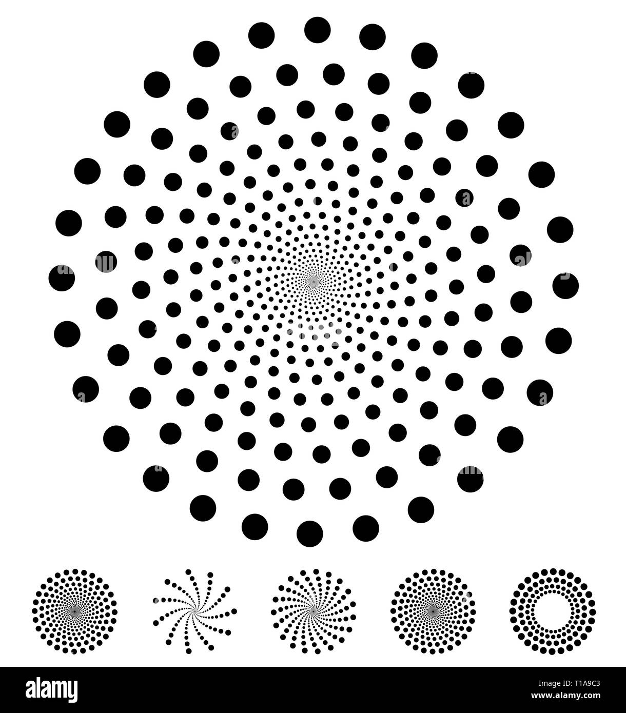 Dots pattern. Vector elements made of circles. Vector design elements ...
