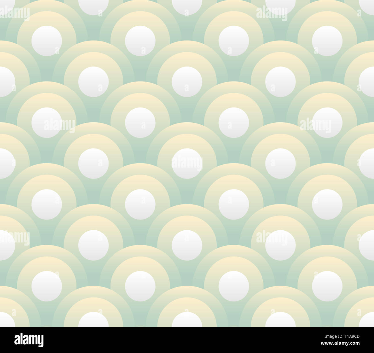 Overlapping circle shapes repeating pattern. Vector graphics Stock ...
