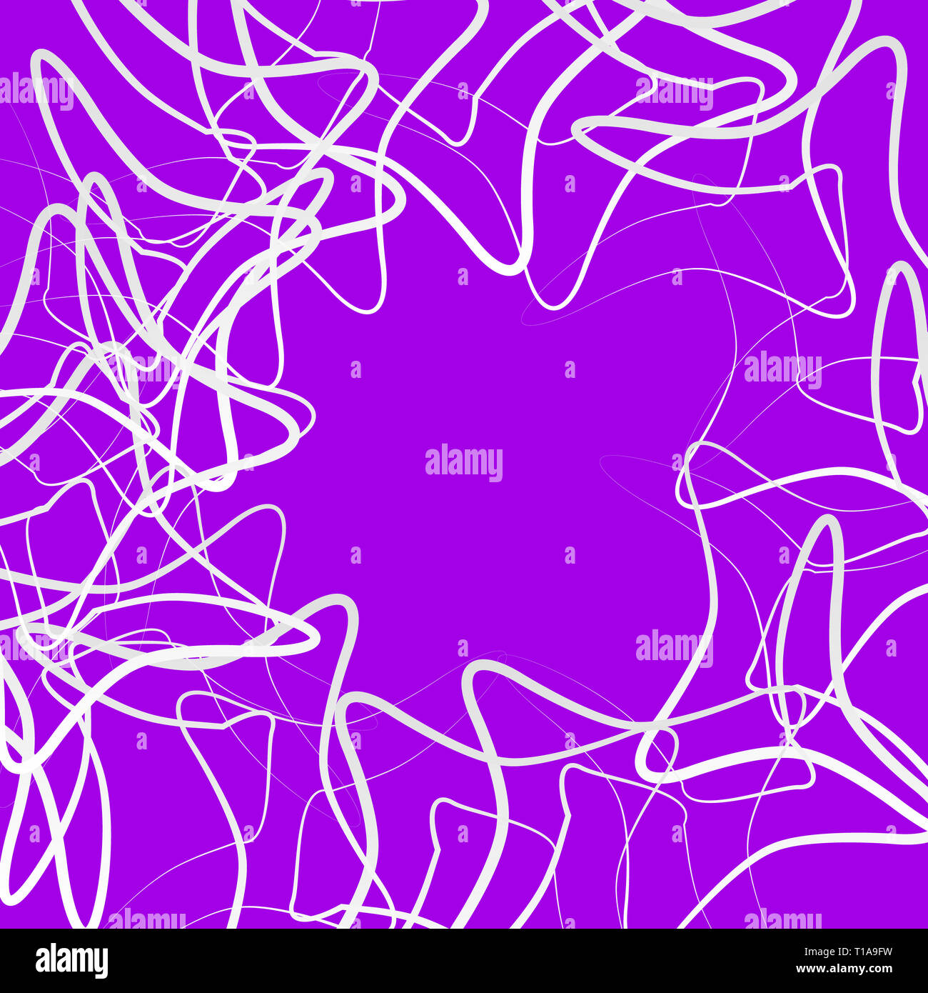 Purple background with wavy, squiggly lines. Editable vector Stock ...