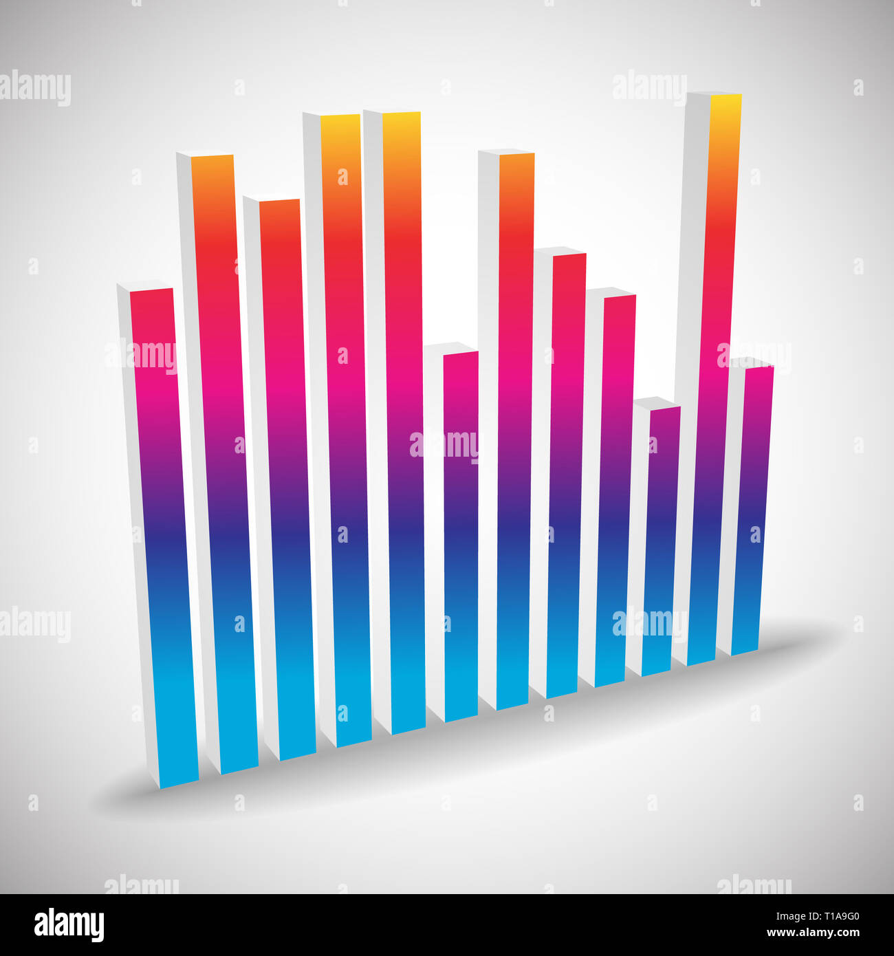 Equalizer Bars White Background