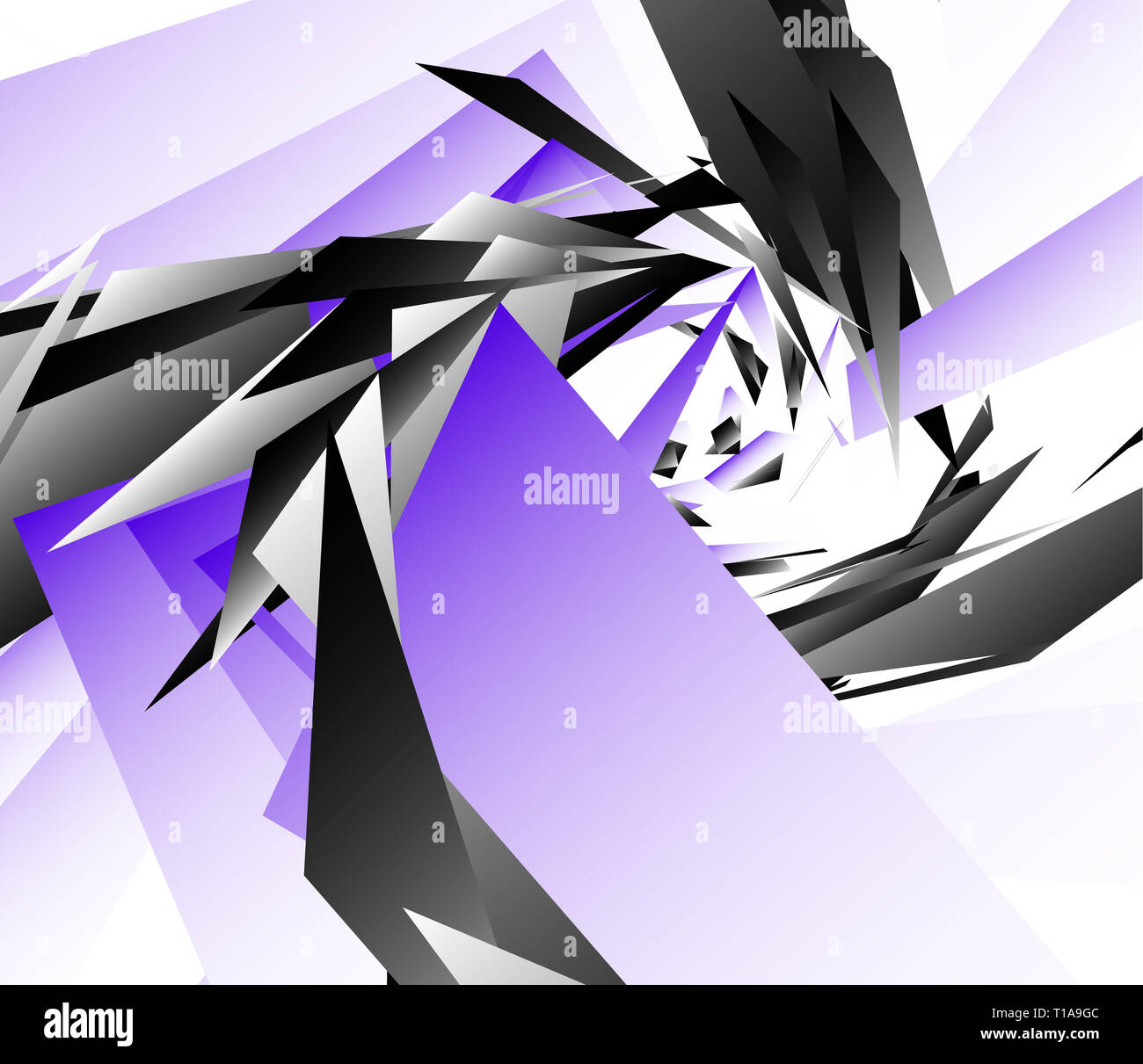 Abstract digital art background, pattern with shattered, edgy shapes ...