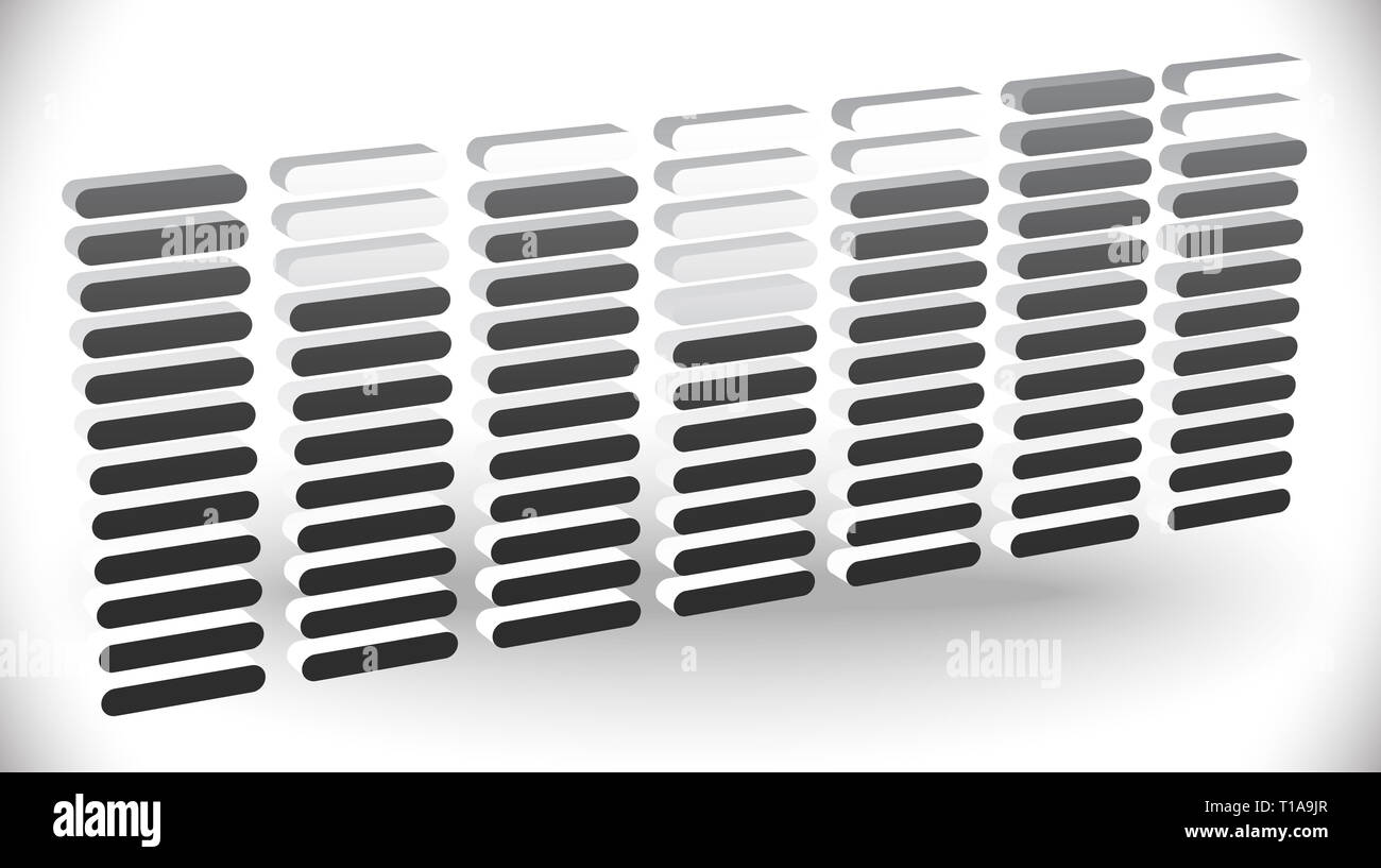 Eq, equalizer with bars. Editable vector illustration Stock Photo - Alamy