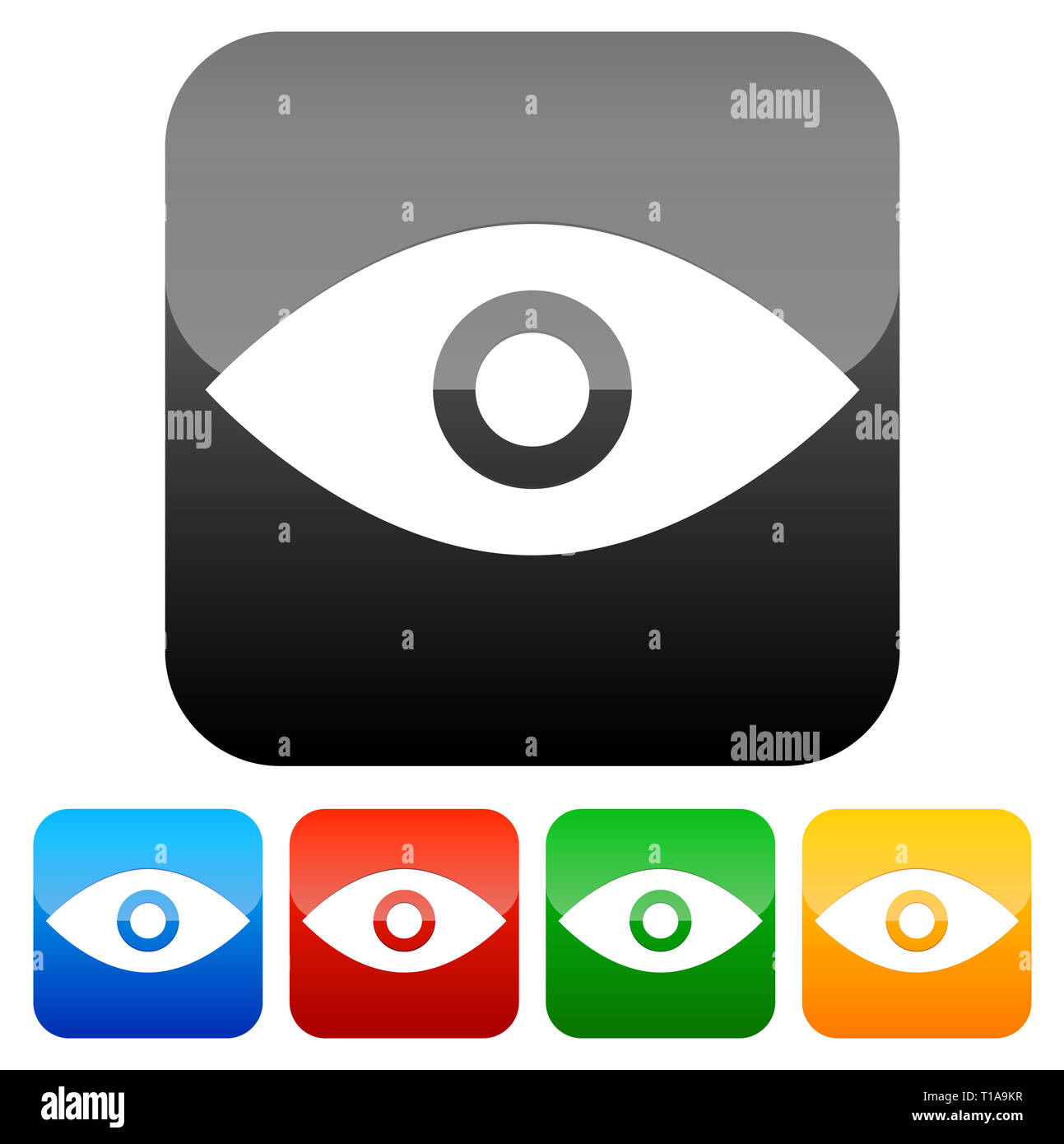 Simple eye icons Stock Photo - Alamy