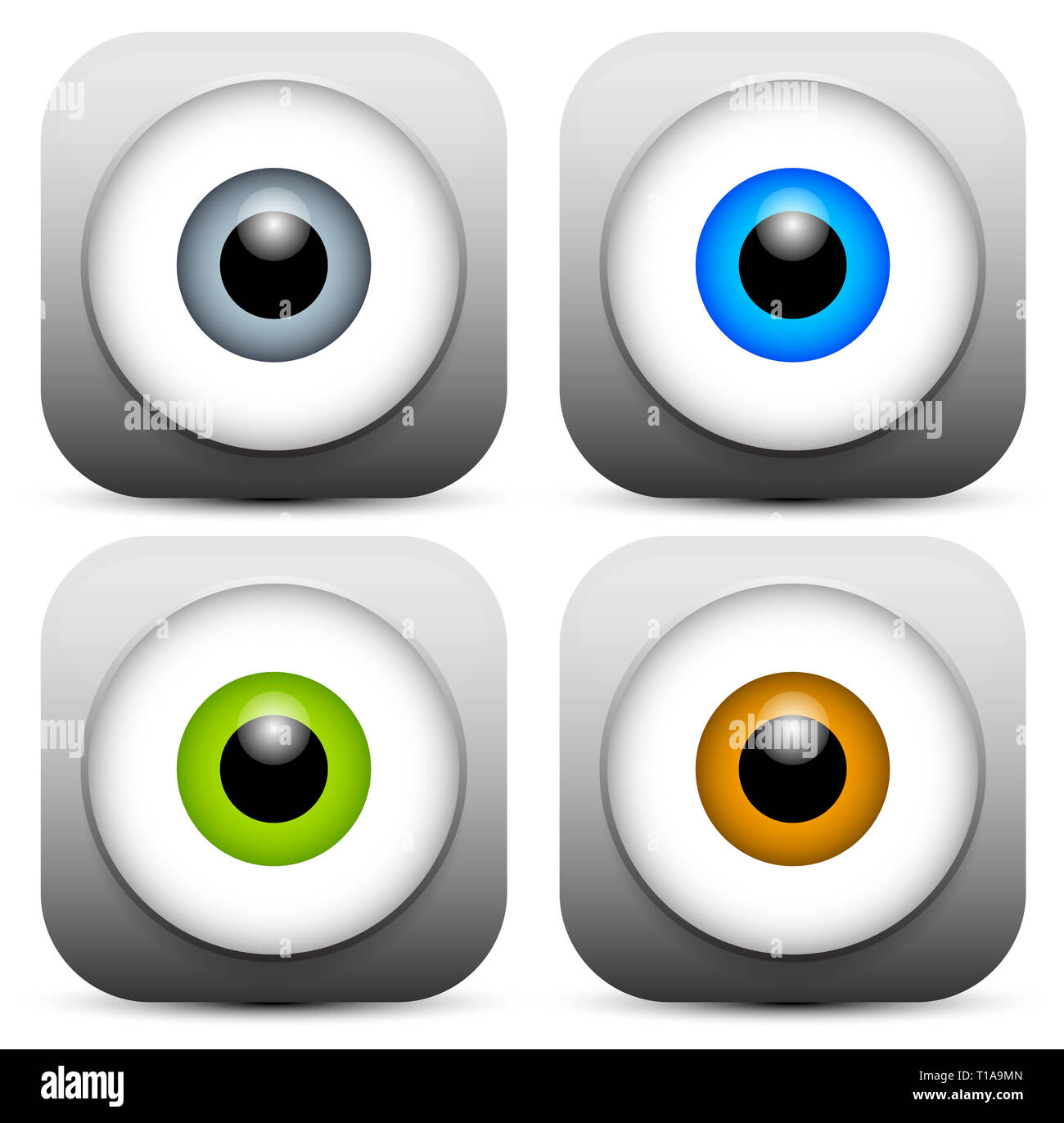 Stylish eye icons Stock Photo - Alamy