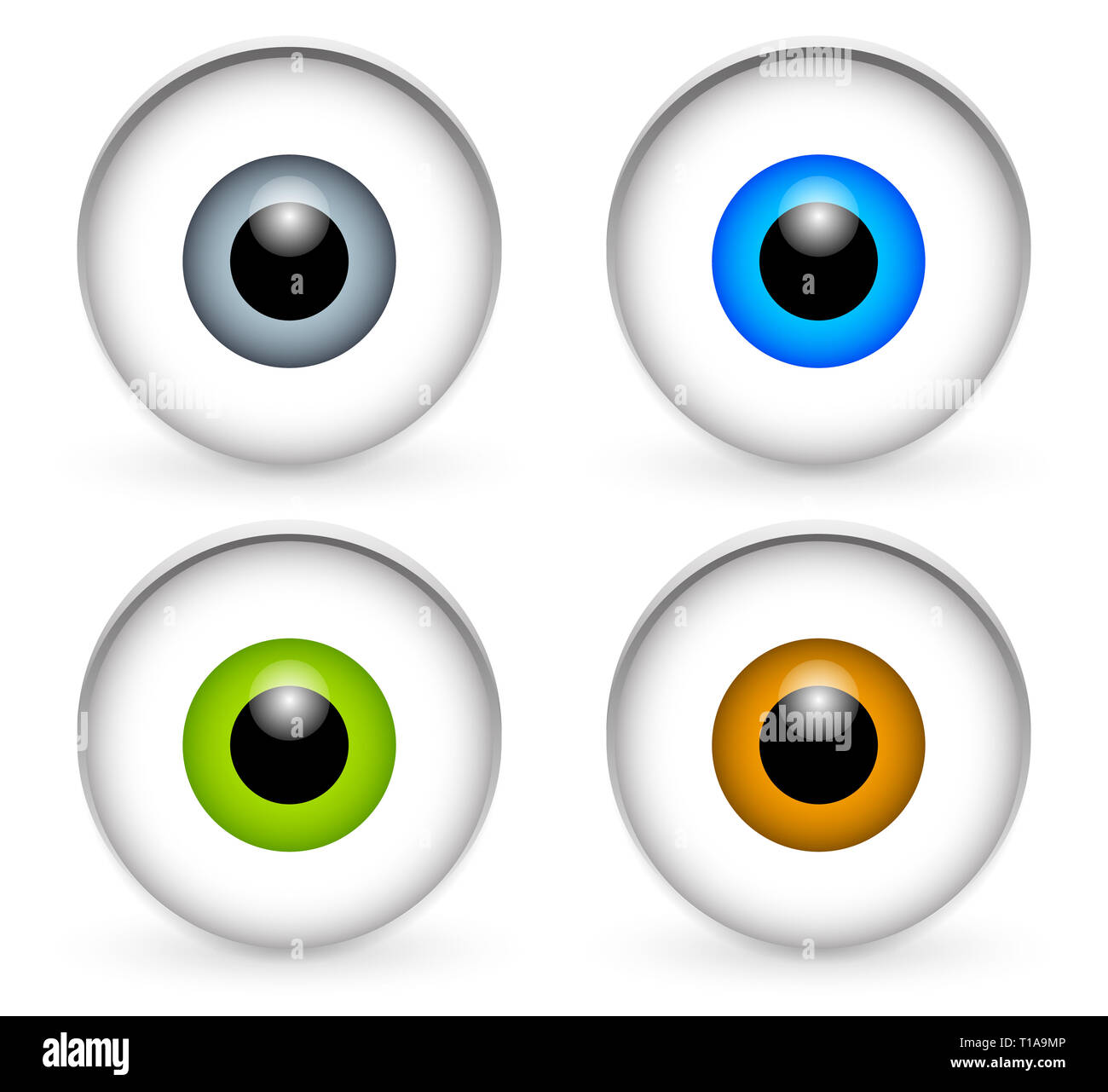 Human eyeballs Cut Out Stock Images & Pictures - Alamy